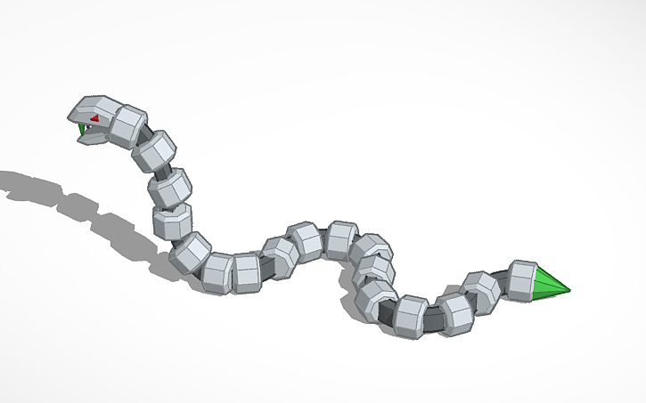 3D design робо змея - Tinkercad