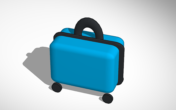 3D design Suitcase (blue) | Tinkercad