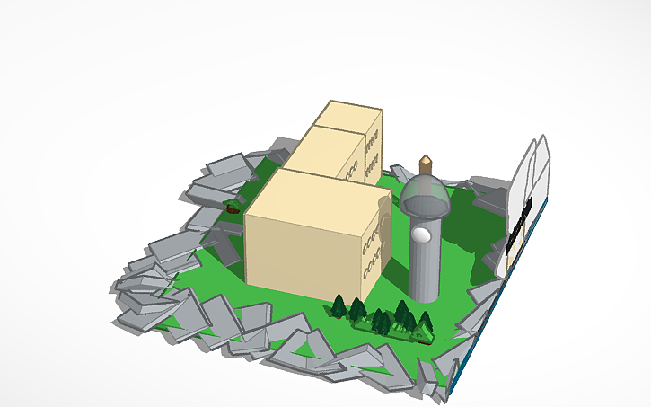3D design Alcatraz - Tinkercad