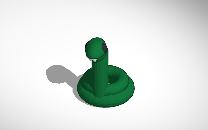 3D design The Snake - Tinkercad