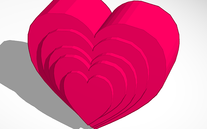 3D design heart pencil topper - Tinkercad