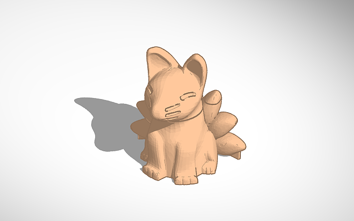 3D design "Unhinged" Fox | Tinkercad