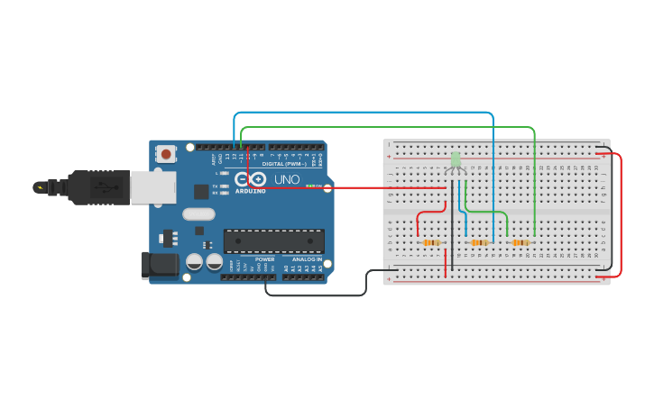 Circuit design ARDUINO - Tinkercad