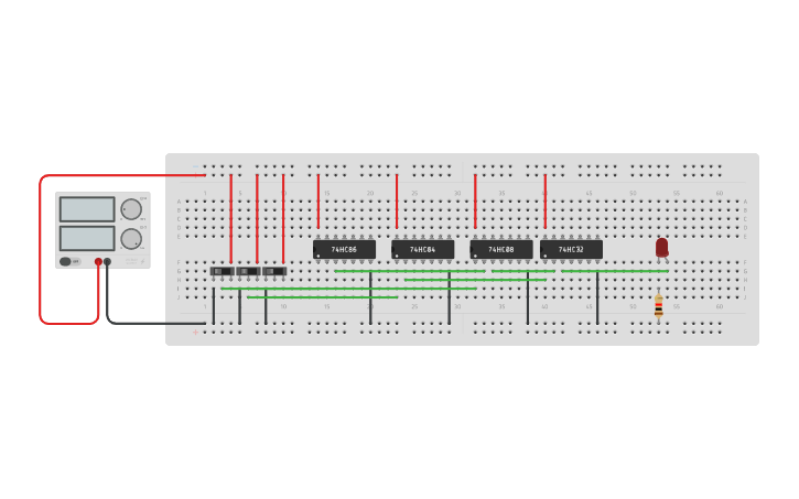 Circuit design LCD PROJECT | Tinkercad