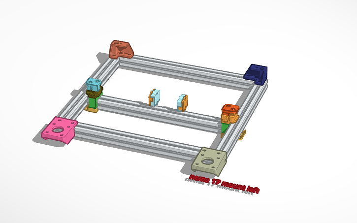 3D design CoreXY Frame (v.2.0) - Tinkercad