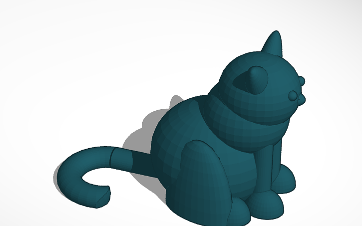 3D design Black Cat - Tinkercad