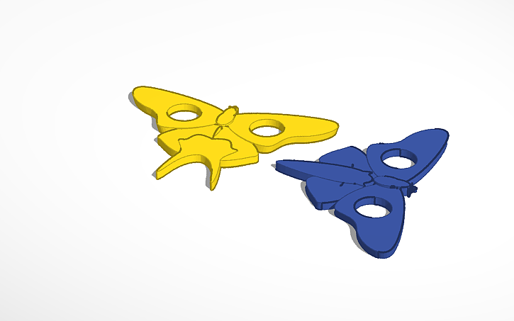 3D design Self defense Key chain moth - Tinkercad