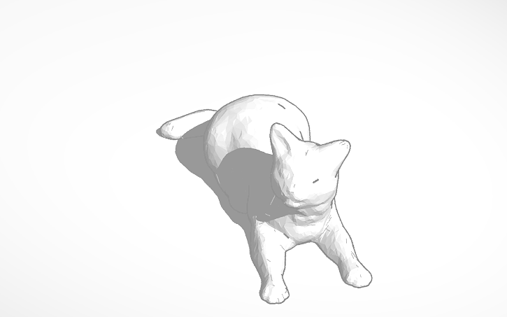 3D design cat - Tinkercad