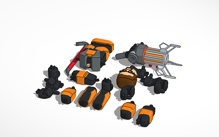 3d Design Gordon Freeman Figure Tinkercad