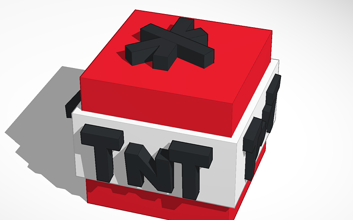 3D design TNT Minecraft - original | Tinkercad