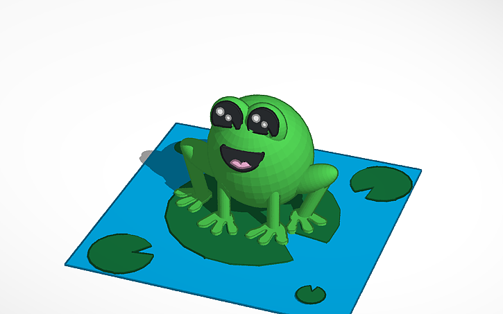 3D design Chibi Frog - Tinkercad