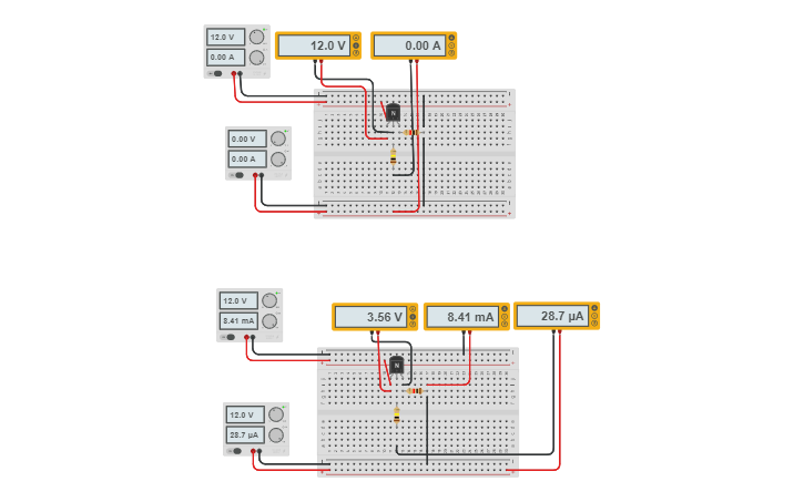 Circuit design Lap Experiment 3 | Tinkercad