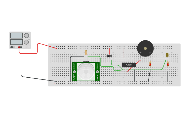 Circuit design Proyek Elektronika Digital - Tinkercad