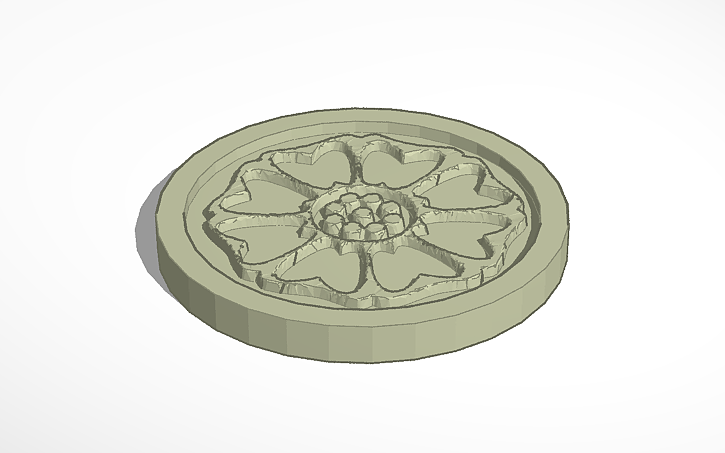 3D design Avatar white lotus tile | Tinkercad