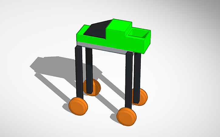3D design Extremely Lifted truck - Tinkercad