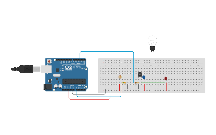 Circuit design Photo resistor | Tinkercad