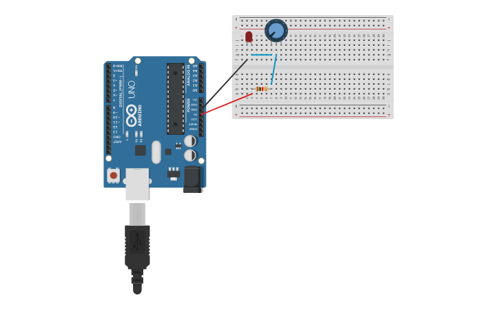 Circuit Design Circuito Con Potenziometro Tinkercad