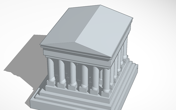 3D design Parthenon design | Tinkercad