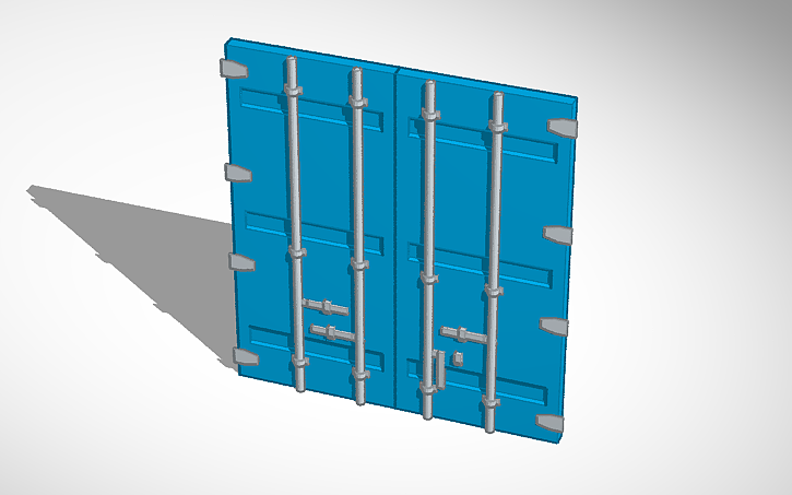 3D design Shipping Container - Intermodal ISO 40 - Tinkercad