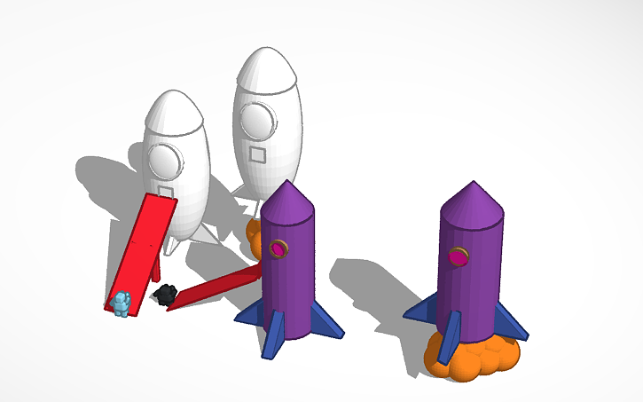 3d Design Space Ship Tinkercad