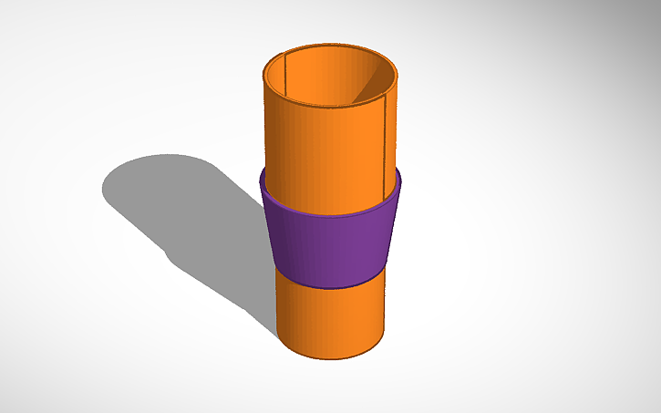 3D design Rocket transition - Tinkercad