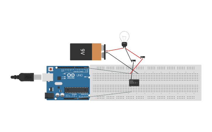 Circuit design Relay - Tinkercad