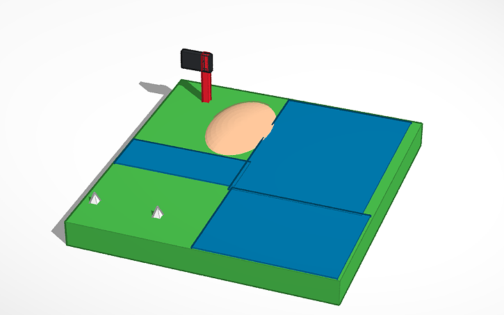 3D design golf course awsome | Tinkercad