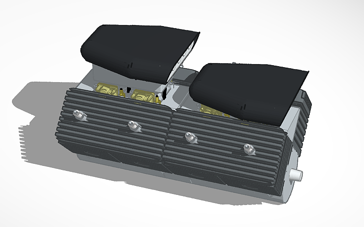 3D design V8 engine - Tinkercad