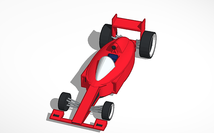 3D design F1 race car - Tinkercad