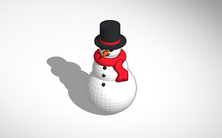 3D design Snowman | Tinkercad