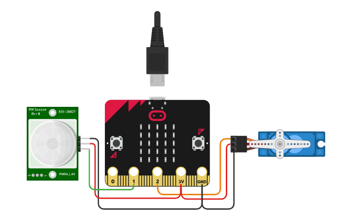 Circuit design Montage Microbit | Tinkercad