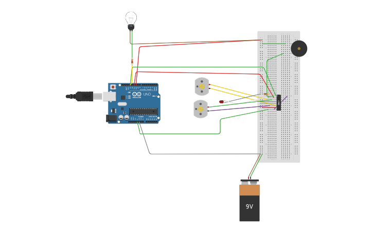 Circuit design Voice Control System - Tinkercad