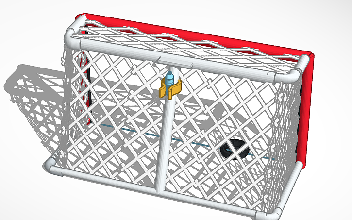 3D design hockey net - Tinkercad