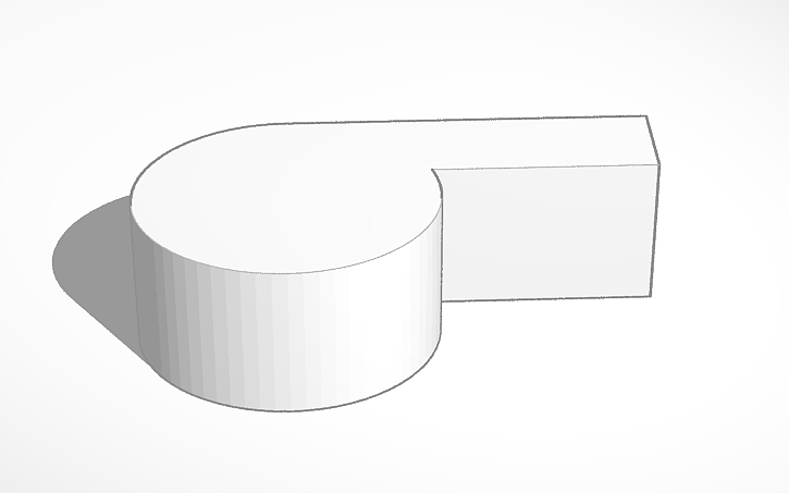 3D design Whistle - Tinkercad