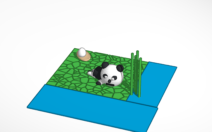 3D design panda - Tinkercad