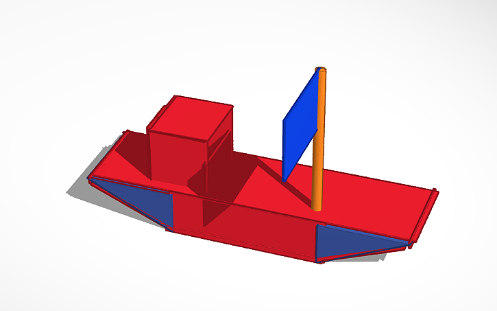 3D design Boat - Tinkercad