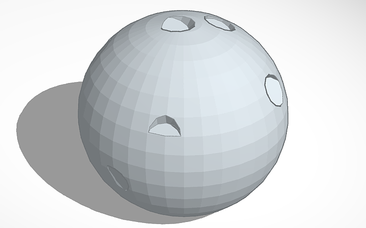 3D design The moon | Tinkercad