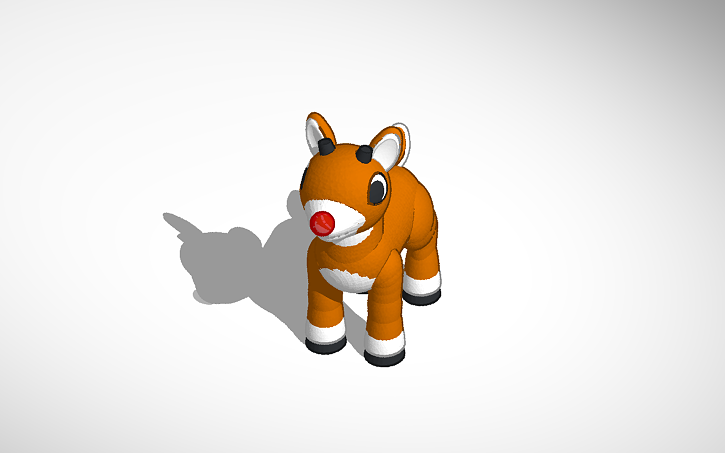 3D design Copy of Rudolph the Red-Nosed Reindeer - Tinkercad