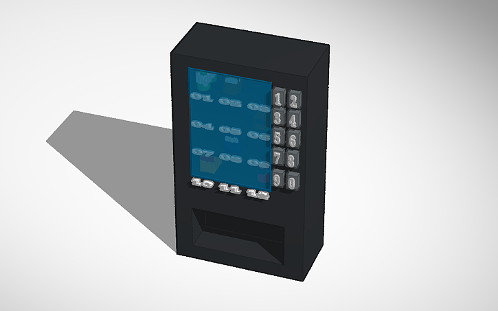 3D design vending machine - Tinkercad