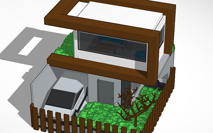 3D design Minimalis Modern House - Tinkercad