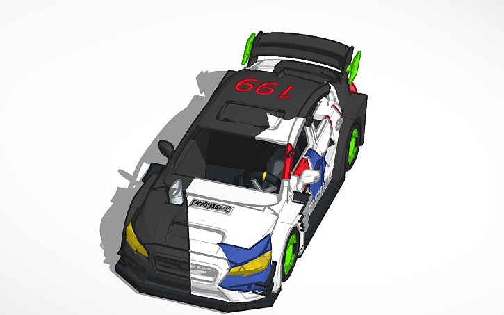 3D design Travis Pastrana's Subaru "Airslayer" STI | Tinkercad