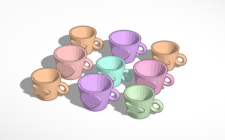 3D design Cups - Tinkercad