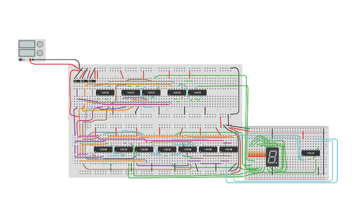 Circuit design Date of Birth - Tinkercad