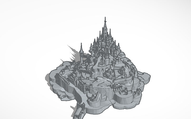 3D design Hyrule Castle BotW - Tinkercad