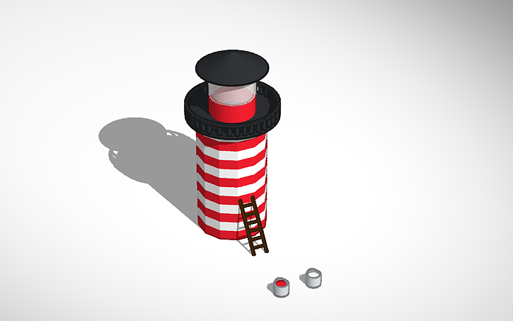 3D design lighthouse - Tinkercad