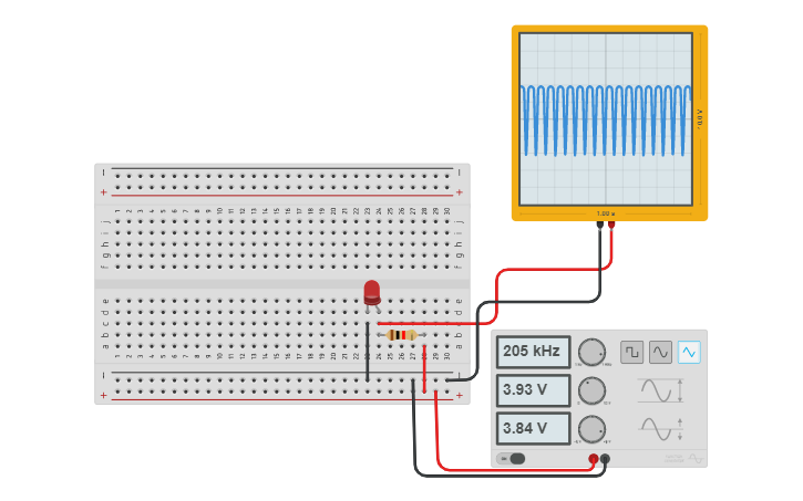 Circuit Design Oscilloscope And Function Generator Tinkercad