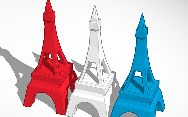 3D design eiffel tower | Tinkercad