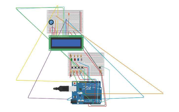 Circuit design Jogo da memoria - Tinkercad