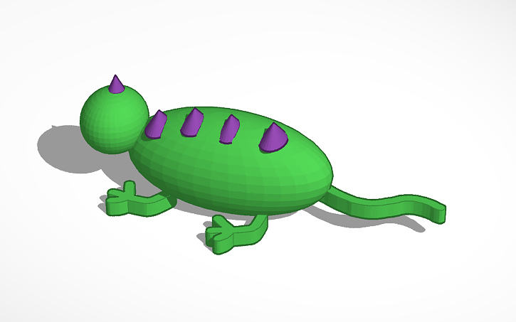 3D design lizard | Tinkercad