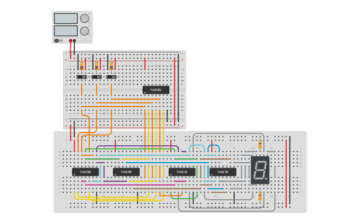 Circuit design LCD-GAMBOA-7-Segment Decoder Circuit | Tinkercad